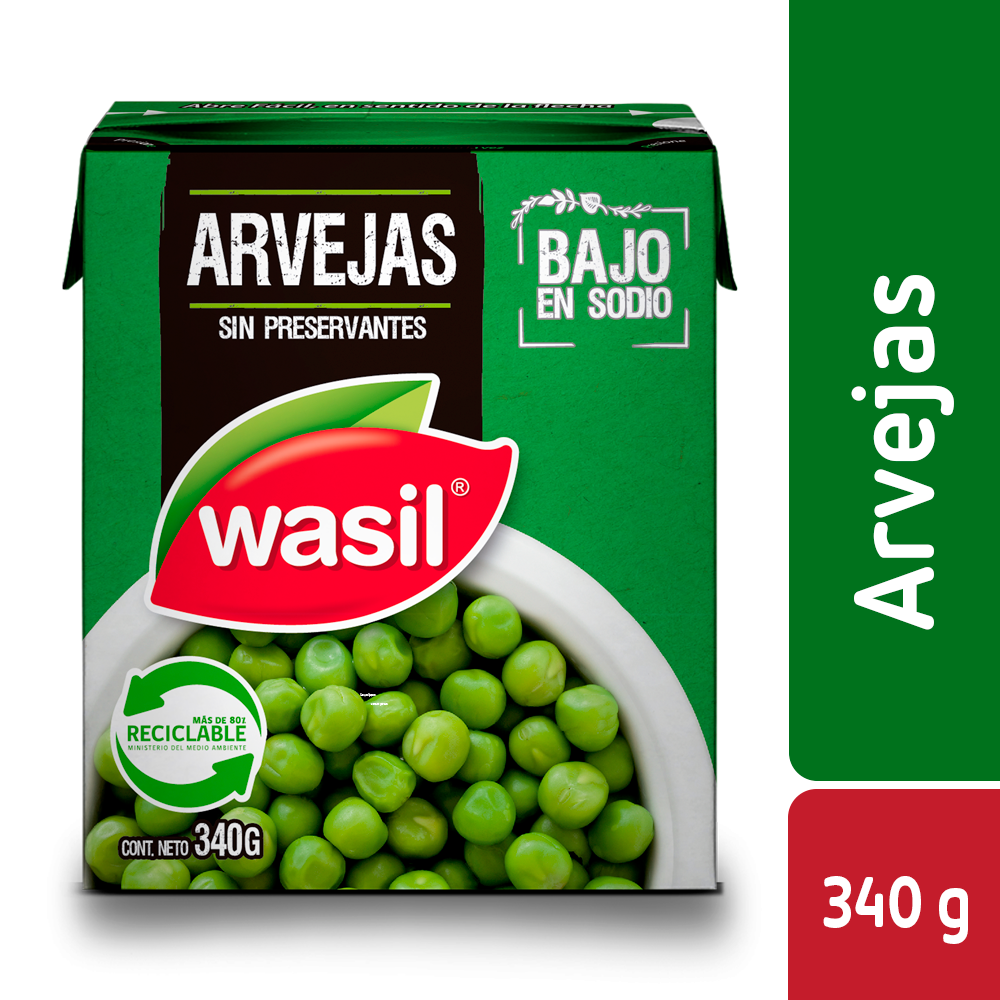 Arvejas Wasil 340g I El Buen Vecino