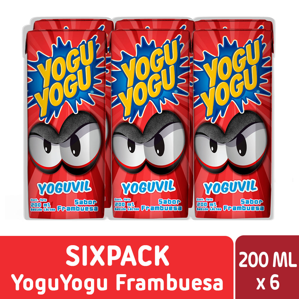 Yogu Yogu Frambuesa 6x200ml I El Buen Vecino